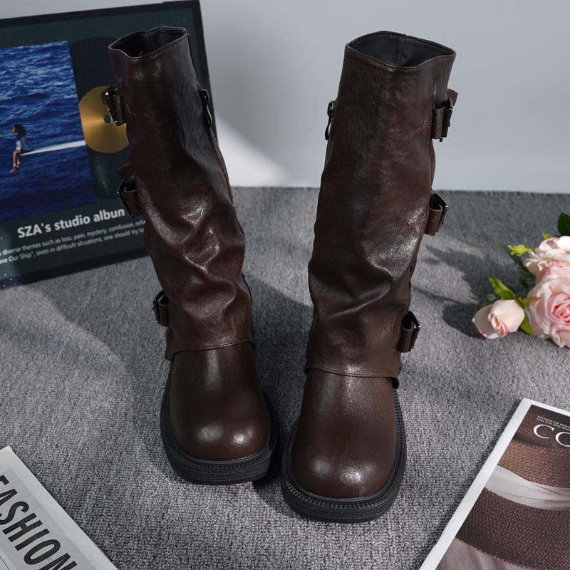 Leatherette Boots - Etsy Canada