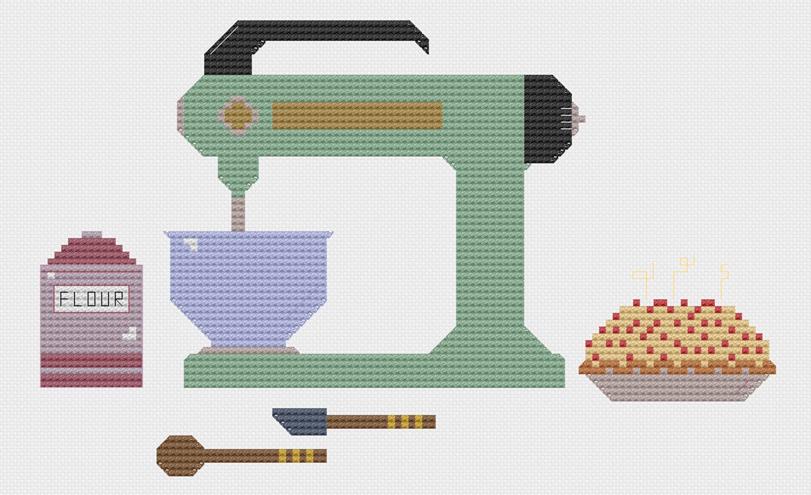 Let's Get Baked - A Cross Stitch Pattern by Kaye Prince of Miss Print ...