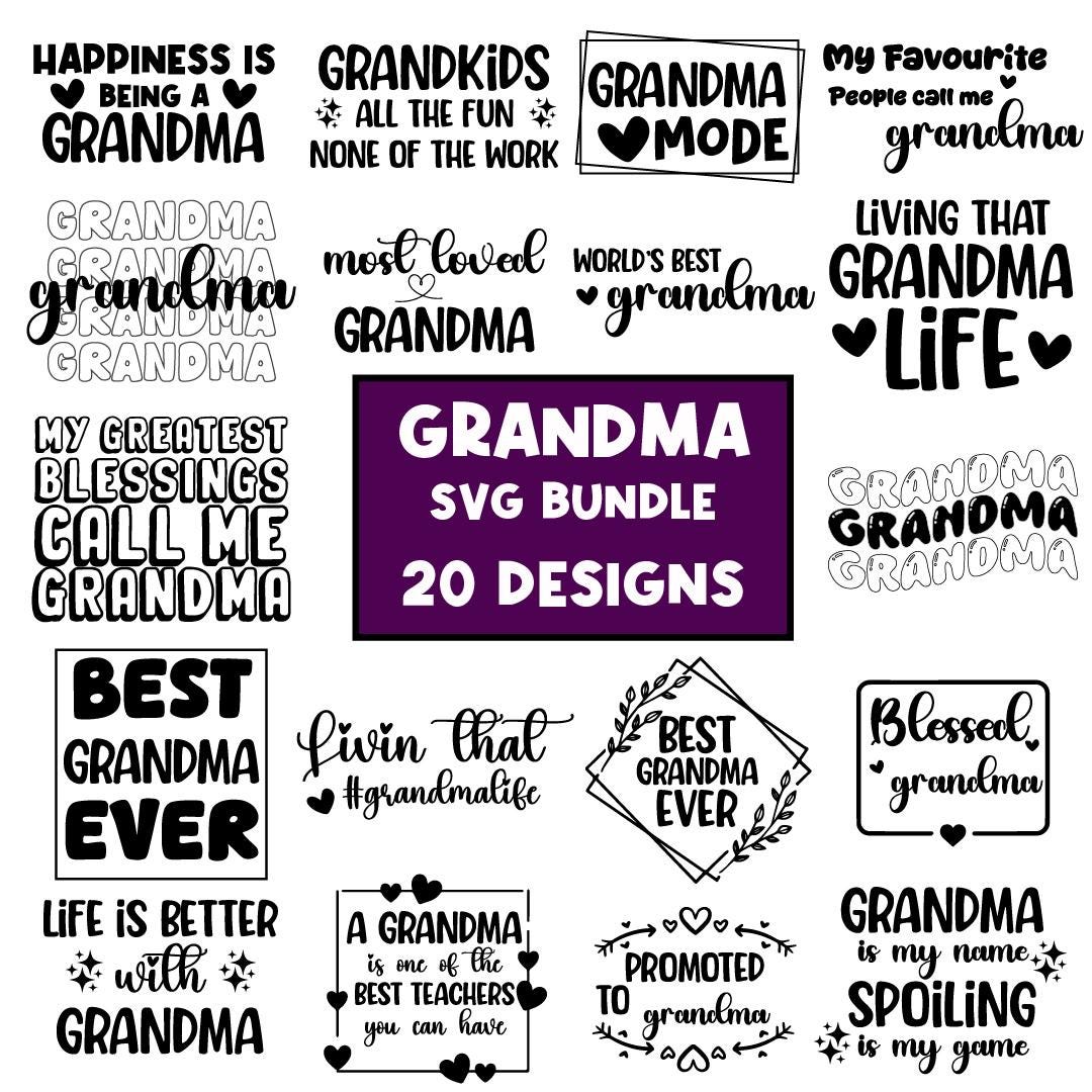 Grandma SVG Bundle | Grandma Shirt Svg | Blessed Grandma Svg | Nana Svg ...