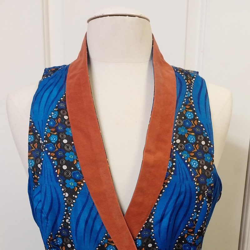 African Print Vest - Etsy