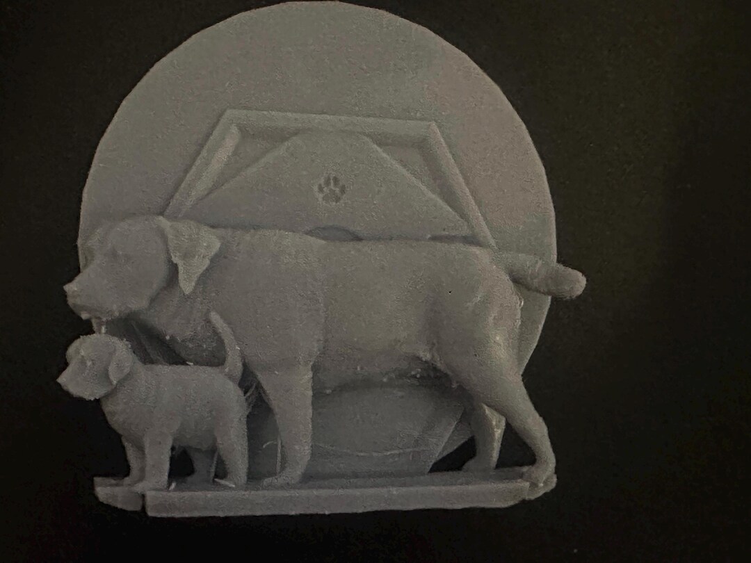 Labrador Retriever With Pups – Handmade Resin Sculpture - Etsy