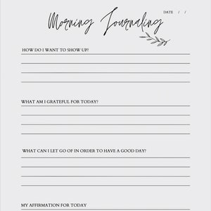 Downloadable Daily Journal - Etsy