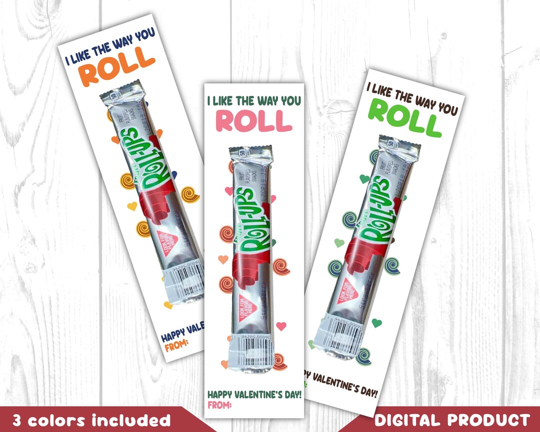Kids Classroom Valentine Printable | Fruit Roll-ups Valentine Tags ...
