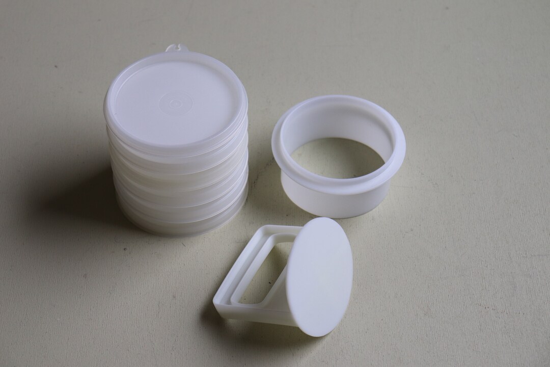 Vintage Tupperware Hamburger Press and 5 Storage Containers - Etsy
