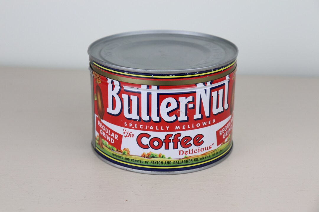 Vintage Butternut Coffee Can - Etsy