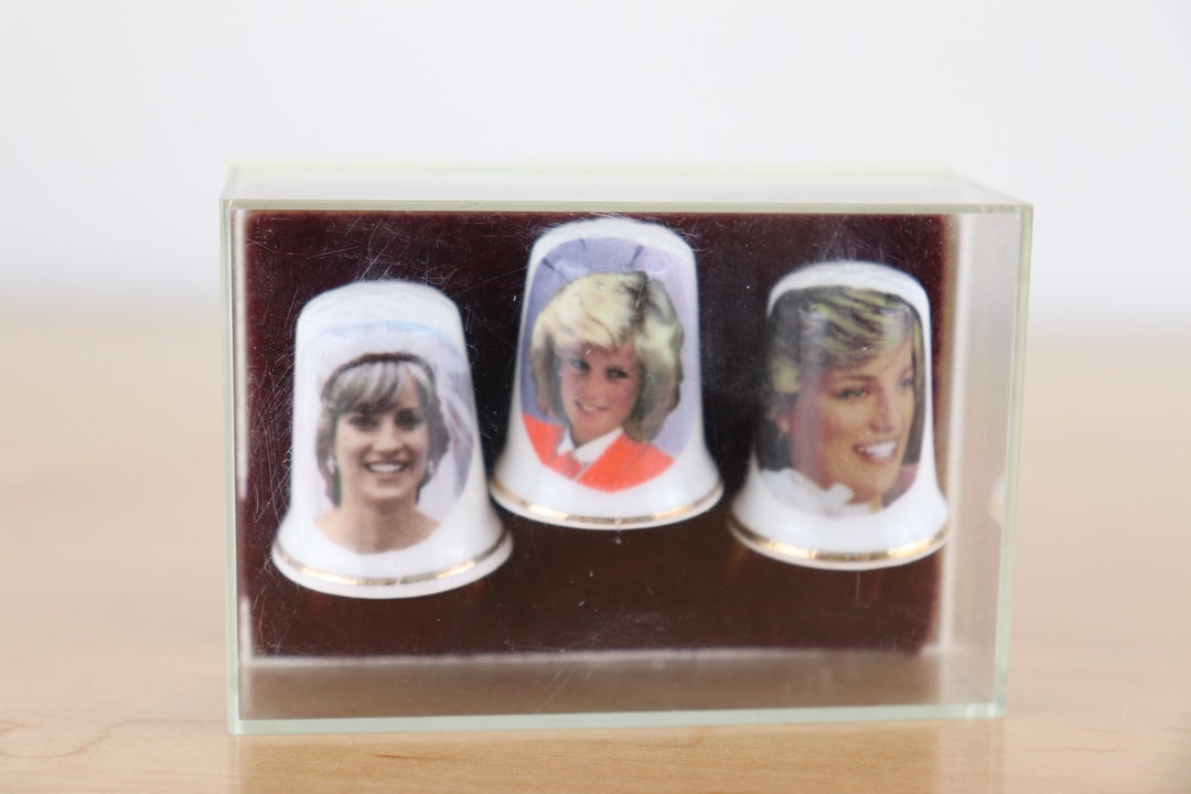 Vintage Lady Diana 1997 Thimble Collection 3 Thimbles - Etsy
