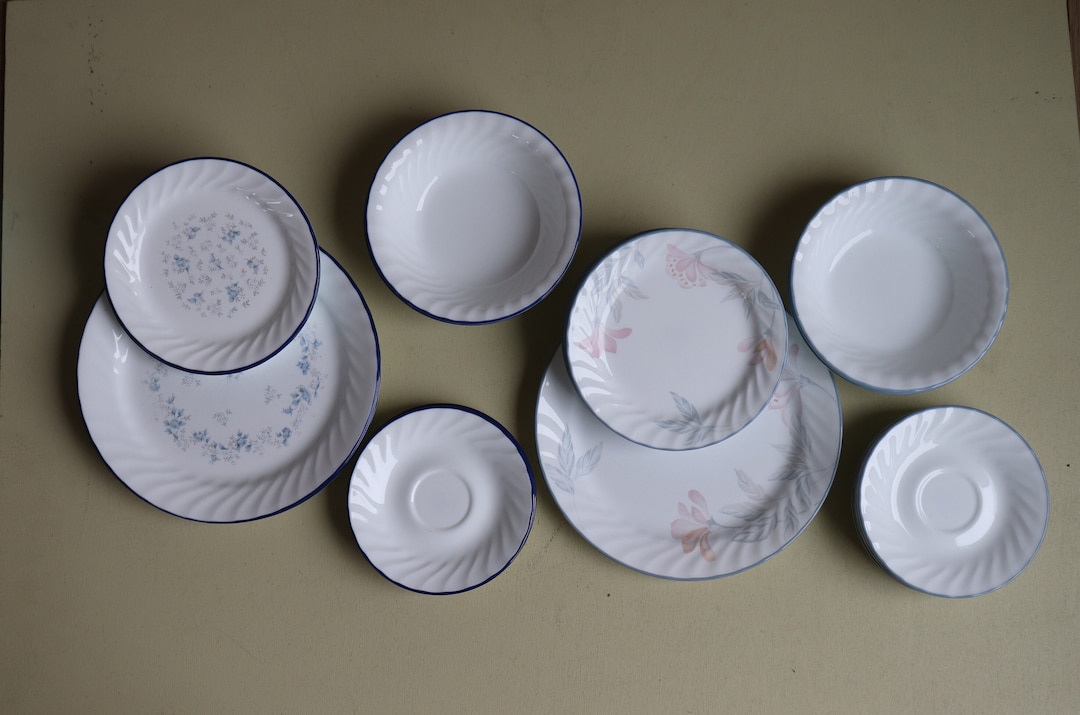 Pick the Set You Want: Vintage Corelle Pink Trio Swirl Set OR Corelle ...