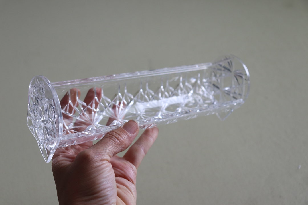 Vintage Clear Plastic Crystalline Cracker Holder - Etsy