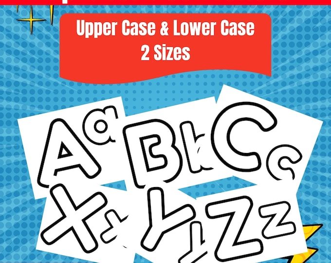 26 Printable Alphabet Coloring Pages, Toddler Activity, ABC Coloring ...