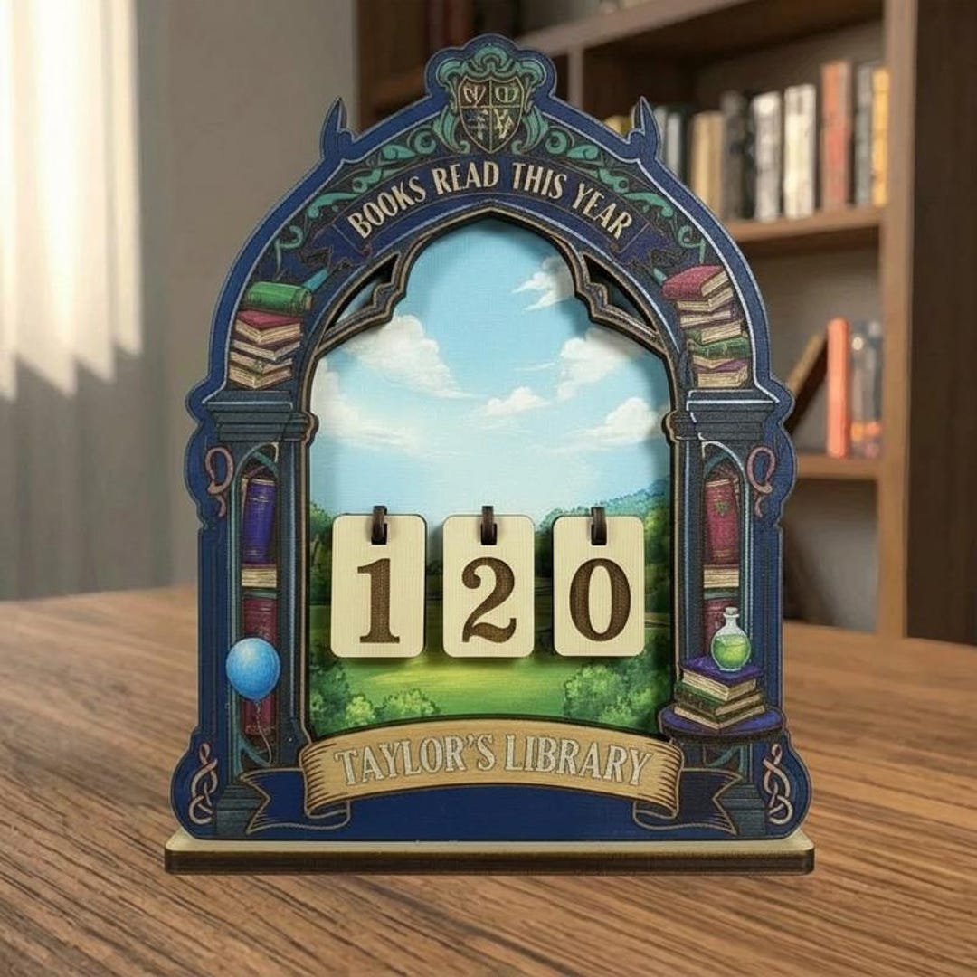 Personalized Wicked Reading Tracker, Custom Reader Name Book Tracker ...