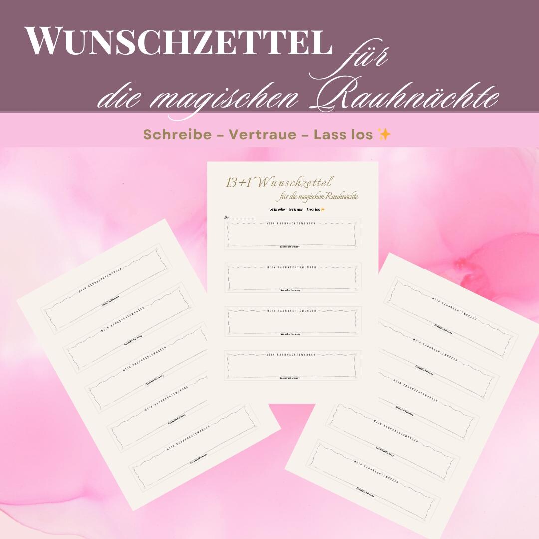 13 Wunsche Rauhnachte Beispiele
