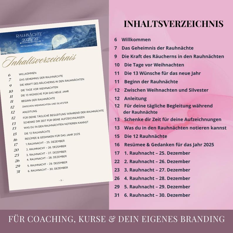 13 Wunsche Rauhnachte Beispiele