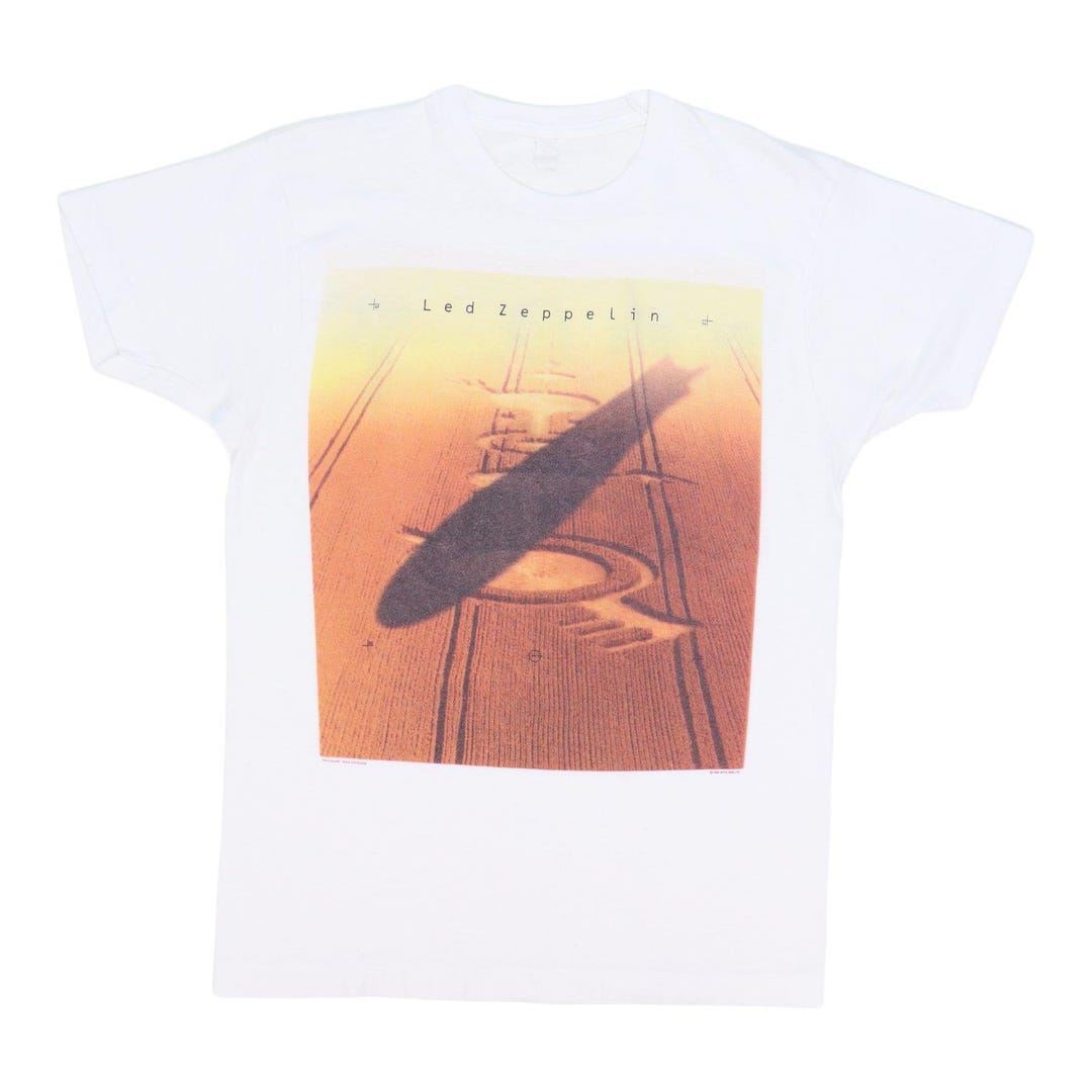 Vintage 1990 Led Zeppelin Crop Circles Shirt - Etsy