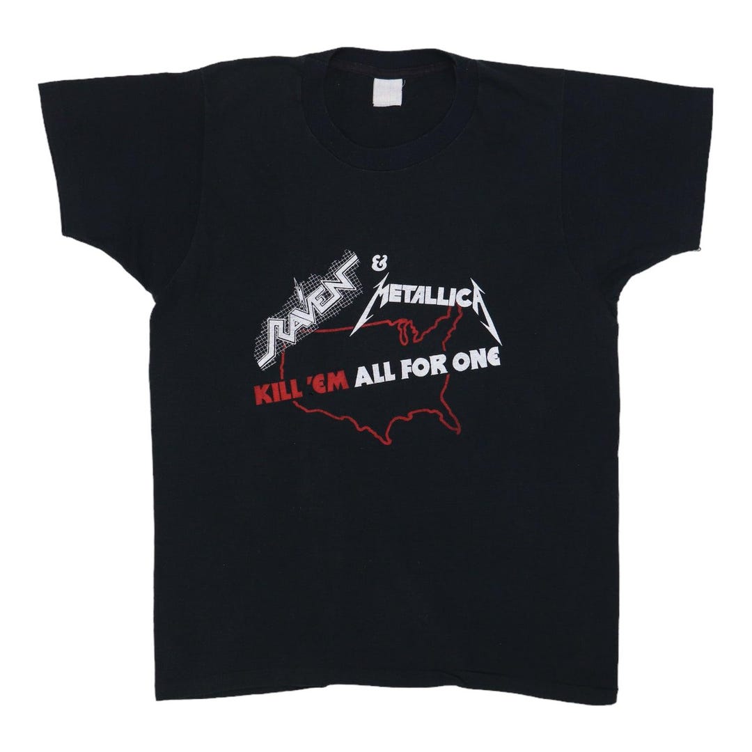 Vintage 1983 Metallica Raven Kill Em All for One Tour Shirt - Etsy