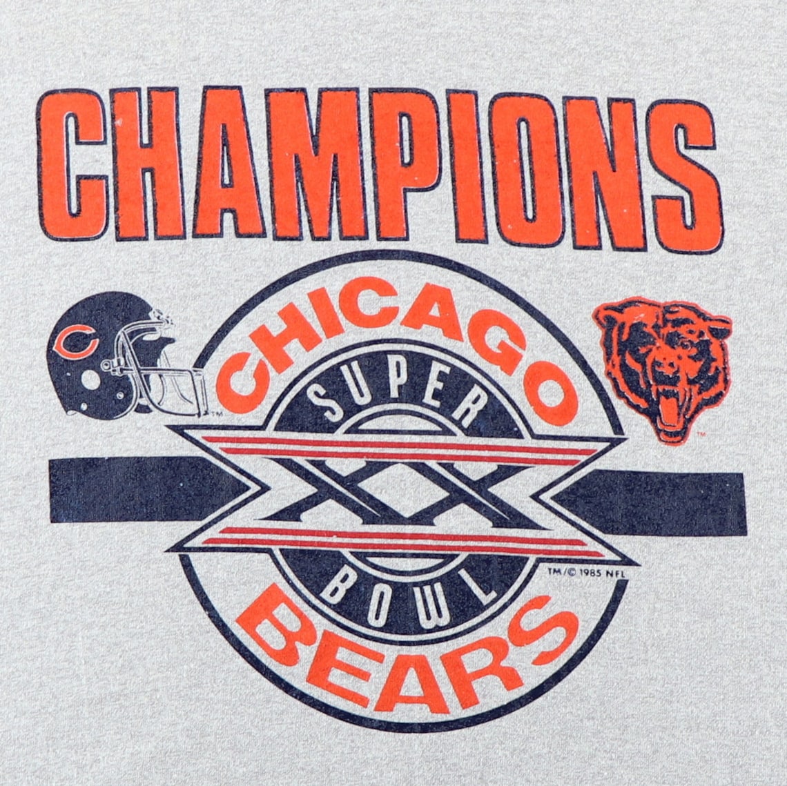 Vintage 1986 Chicago Bears Super Bowl Champions Shirt | Etsy