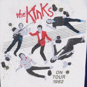 Vintage 1982 the Kinks on Tour Jersey Shirt - Etsy