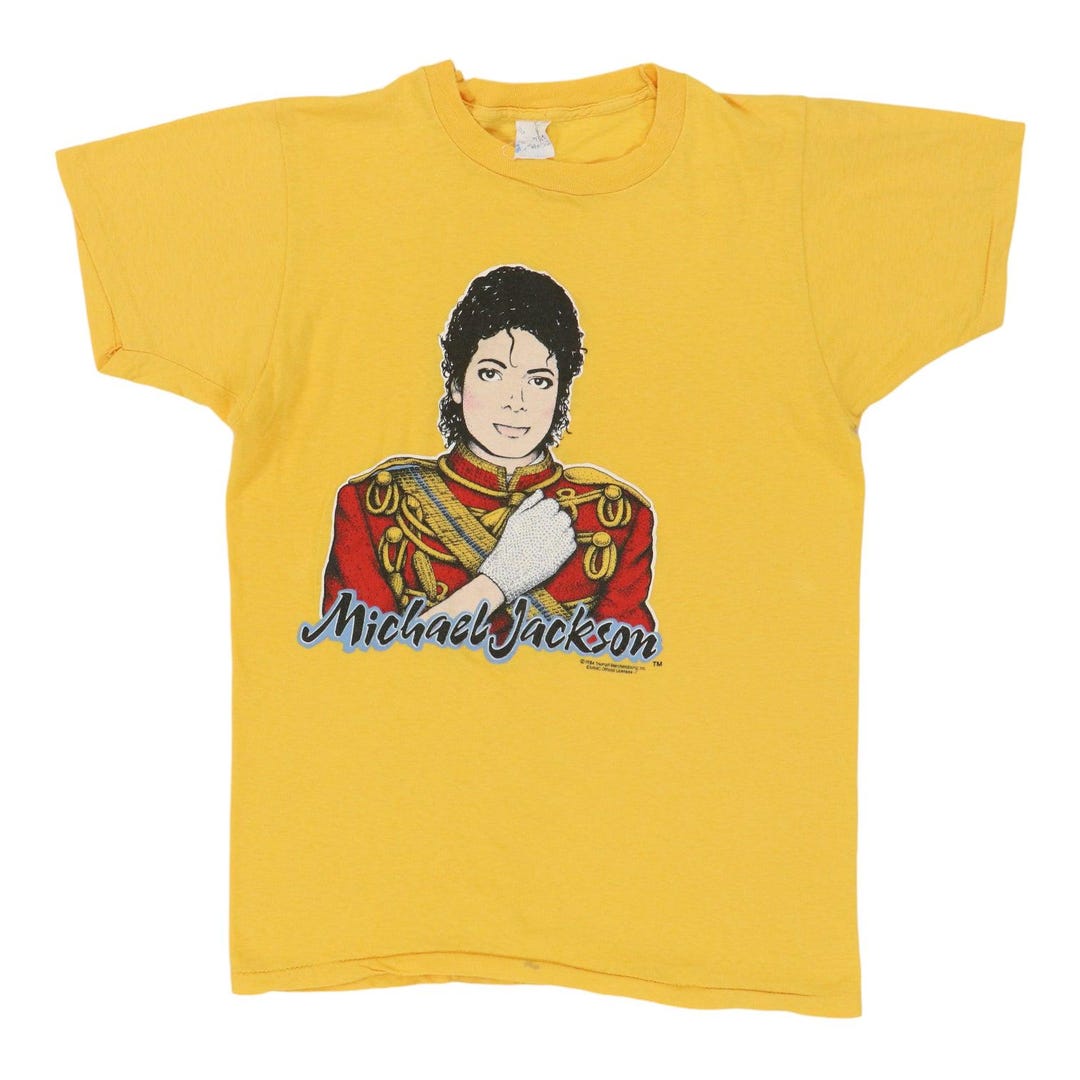 Vintage 1984 Michael Jackson Glitter Glove Shirt Size: Large - Etsy