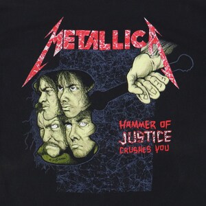 Vintage 1988 Metallica Damaged Justice Shirt - Etsy