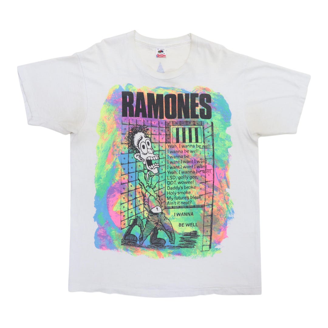 Vintage 1990 Ramones I Wanna Be Well Escape From New York Tour Shirt - Etsy