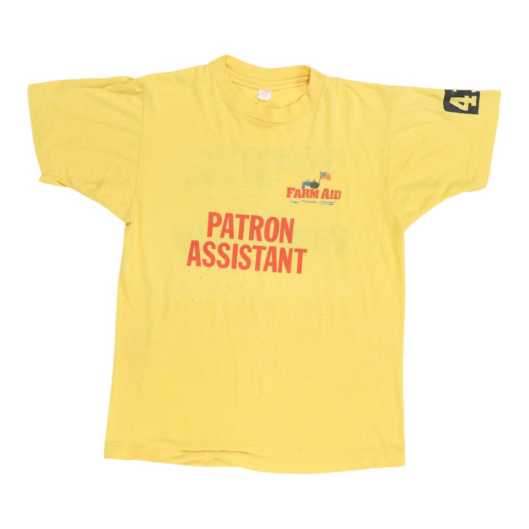 Vintage 1985 Farm Aid Staff Shirt - Etsy