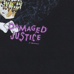 Vintage 1988 Metallica Damaged Justice Shirt - Etsy