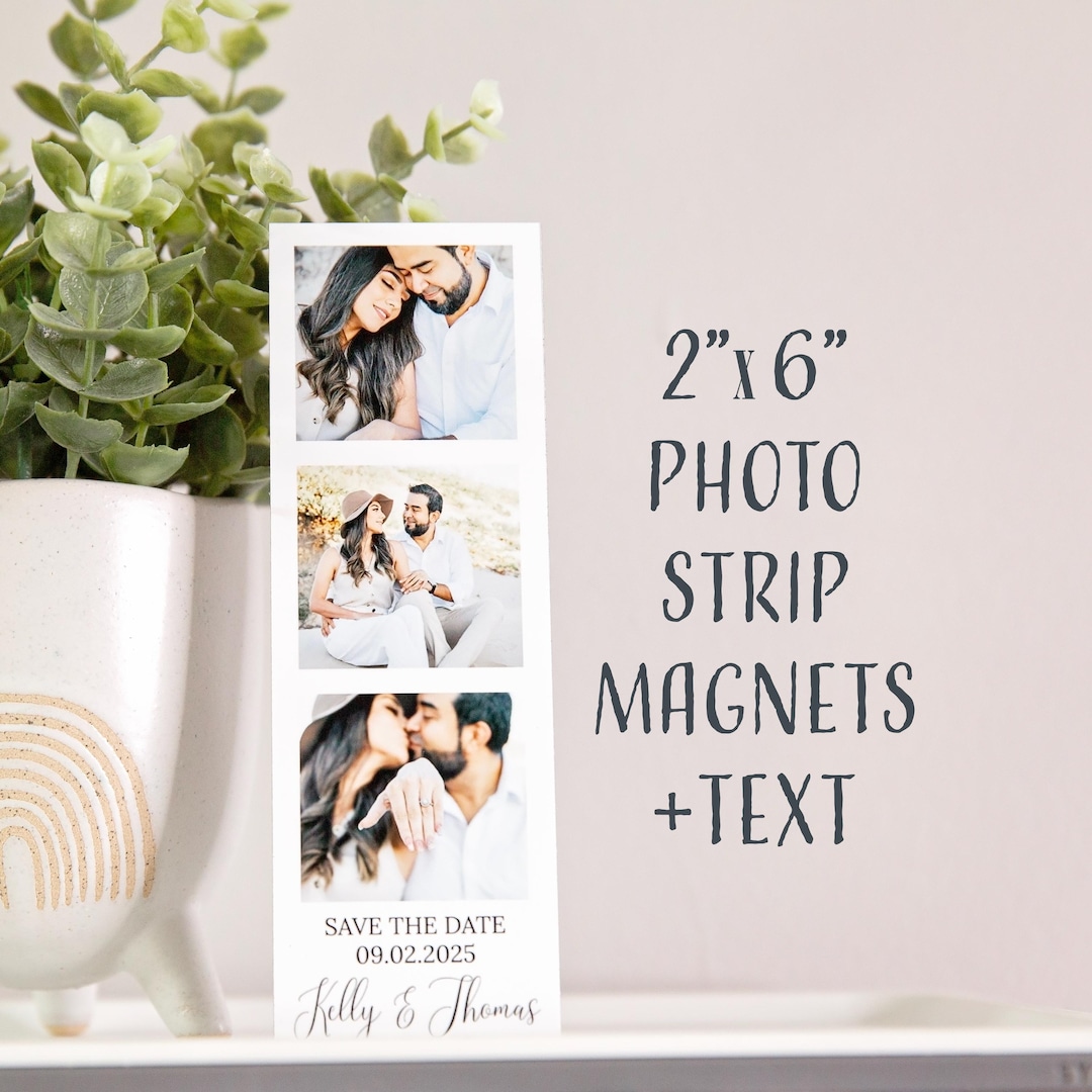 Customized Photo Booth Strip Magnets: Personalized Family Keepsakes for ...