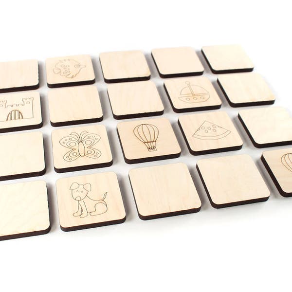 Wooden Matching Game - Etsy