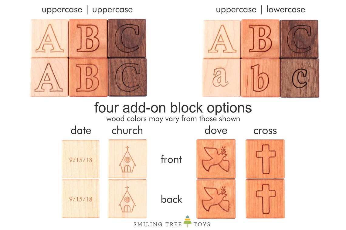 BAPTISM NAME BLOCKS Personalized Baby or Child's - Etsy