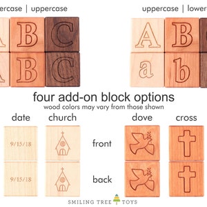 BAPTISM NAME BLOCKS - Personalized Baby or Child's Christening or ...