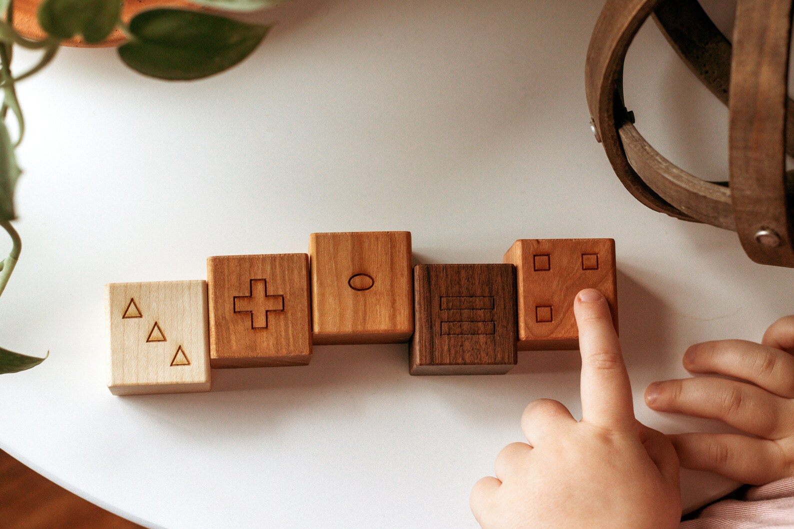12-piece MATH BLOCKS Set All Natural and Educational - Etsy