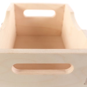 Wooden Toy Crate - Personalized Wood Box for Blocks and Toys - Handmade ...