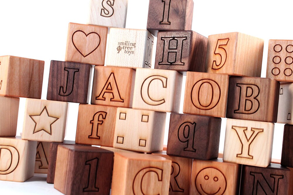 NOT FOR PURCHASE Custom Engraved Wooden Blocks Engrave - Etsy