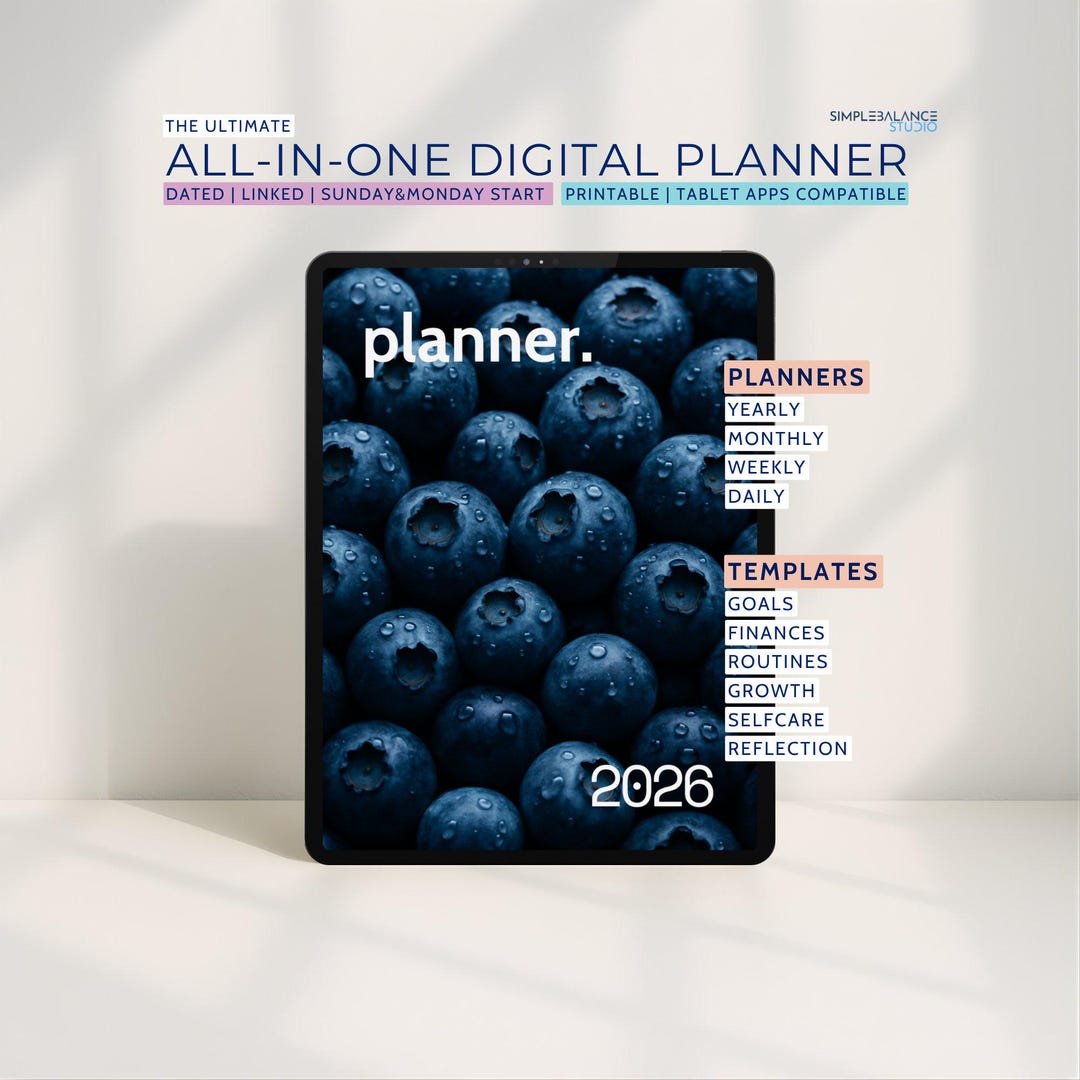2026 Digital Planner for Ipad, Android, and Windows Tablets ...
