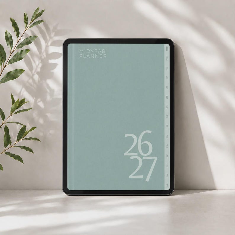Midyear Digital Planner 2026-2027, July Start, iPad Planner, Daily ...