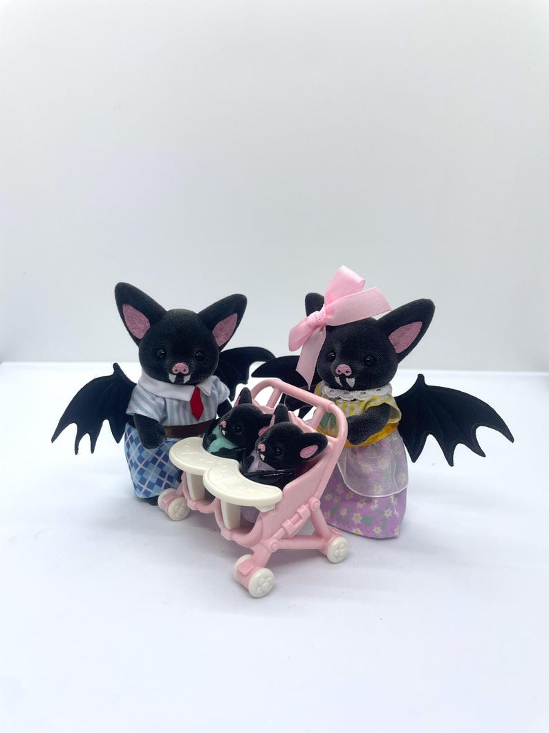 Sylvanian Families Bat Family - Custom Unique Charming Bats Family! - Etsy