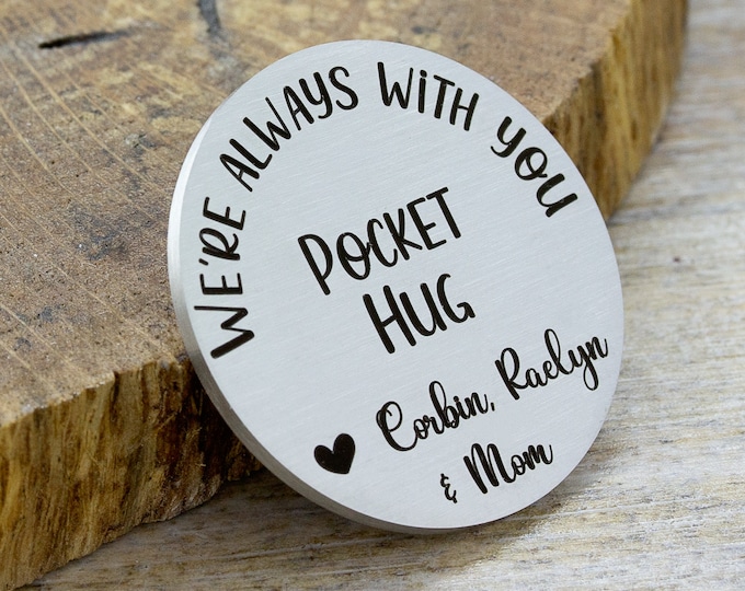 Animal Friend Pocket Hug | Custom Wooden Send a Hug Token | Back to ...