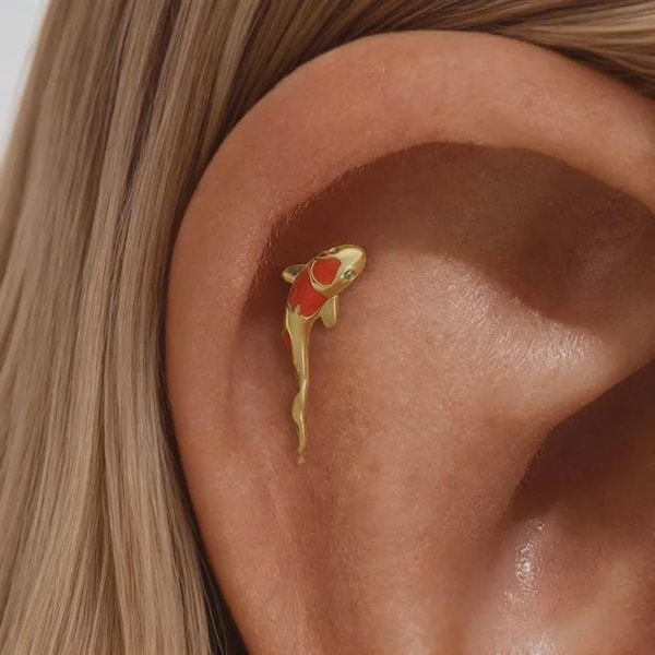 Duck Flat Back Earring - Etsy UK