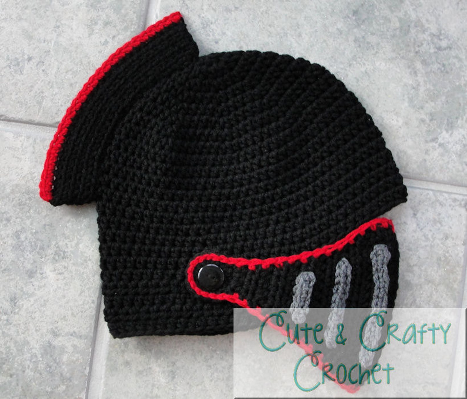 Instant Download PDF Sir Knight Helmet Crochet Pattern - Etsy