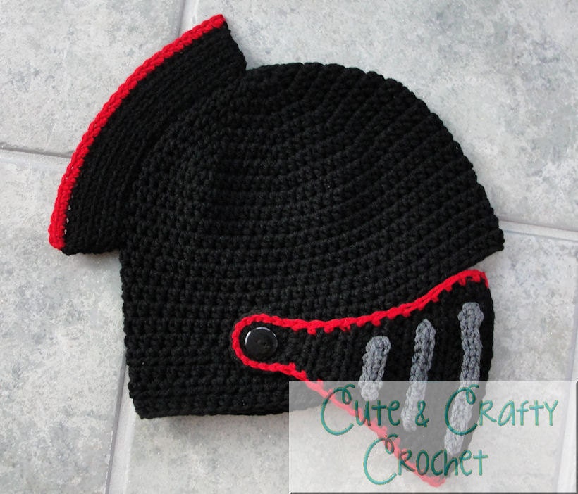 Instant Download PDF Sir Knight Helmet Crochet Pattern - Etsy
