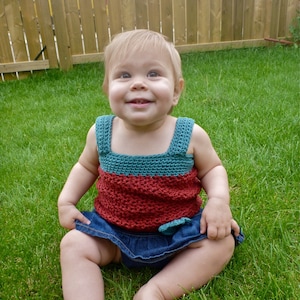 Selina Baby Tank Top - PDF Crochet Pattern - INSTANT DOWNLOAD - Etsy