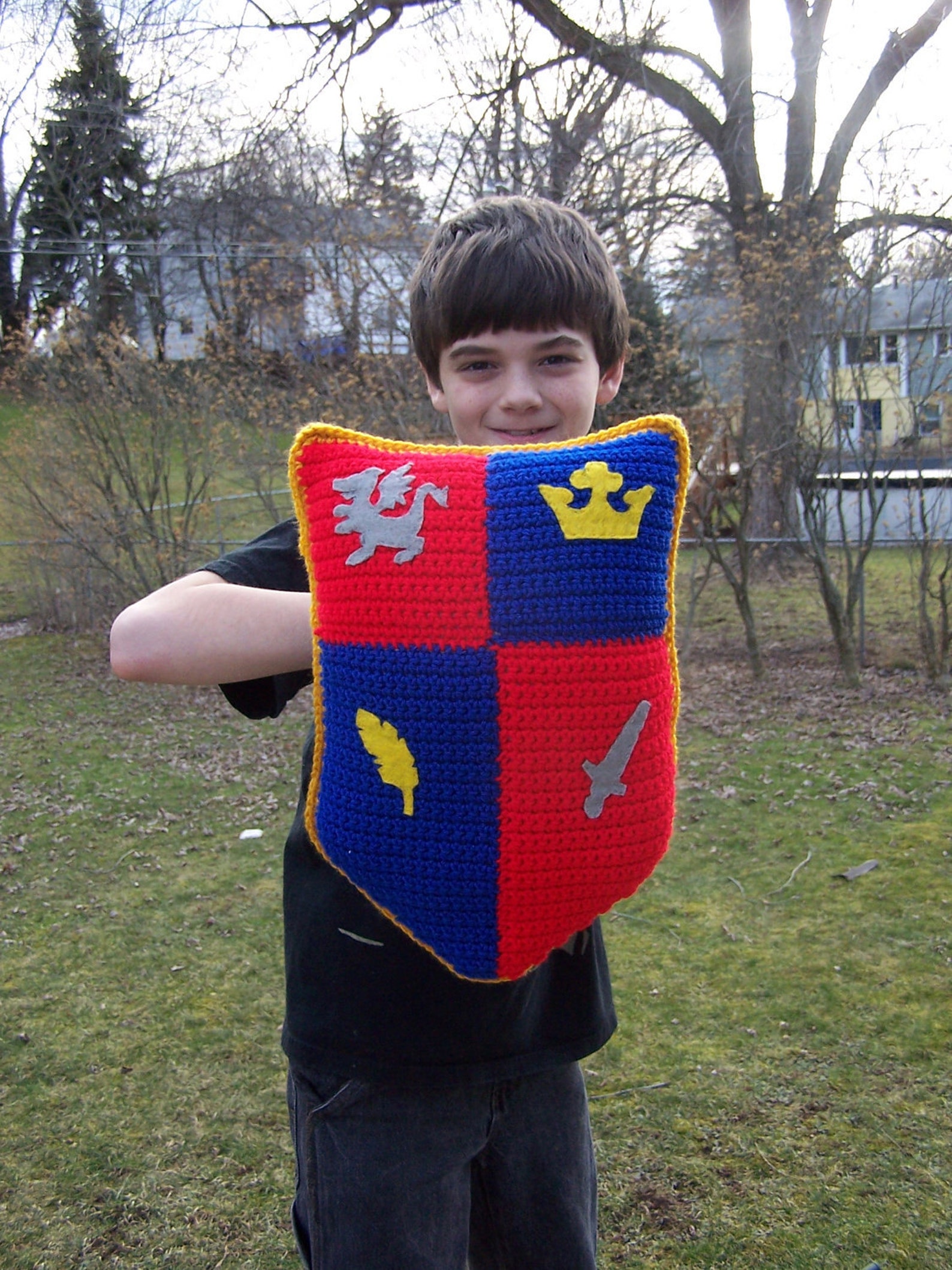 PDF Crochet Pattern - Mack the Knight Pillow Instant Download - Etsy