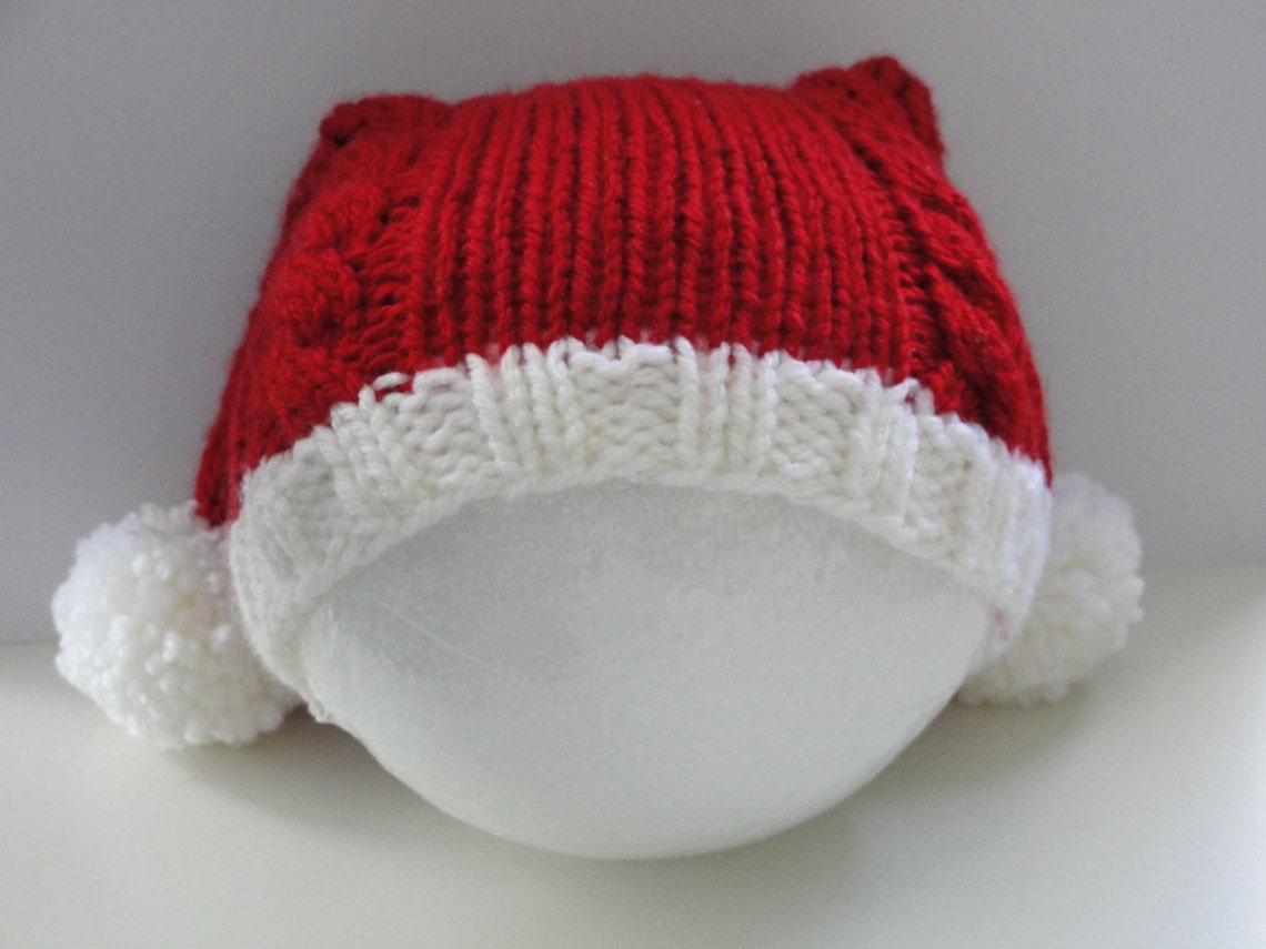 Penny Santa Hat - KNIT, Pdf Pattern Only - Etsy