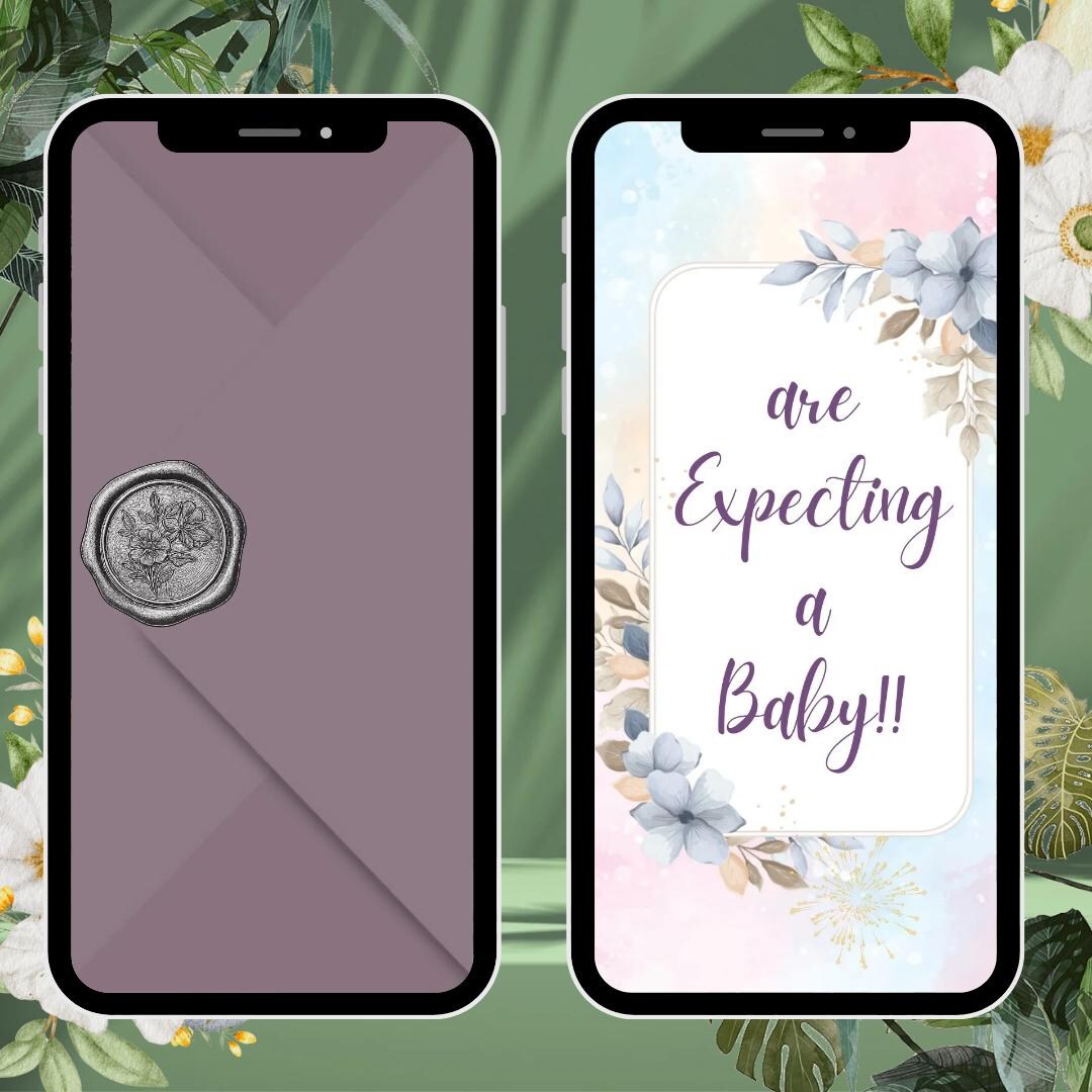 We Are Expecting a Baby Video! Easy to Customize, Perfect for Couples ...