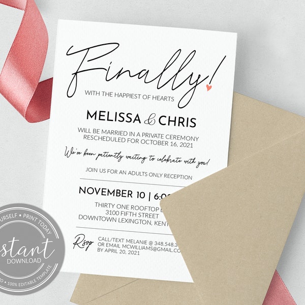 Finally Wedding Invitation - Etsy