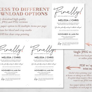 Finally! Wedding Invitation - Rescheduled Wedding Invitation Template ...