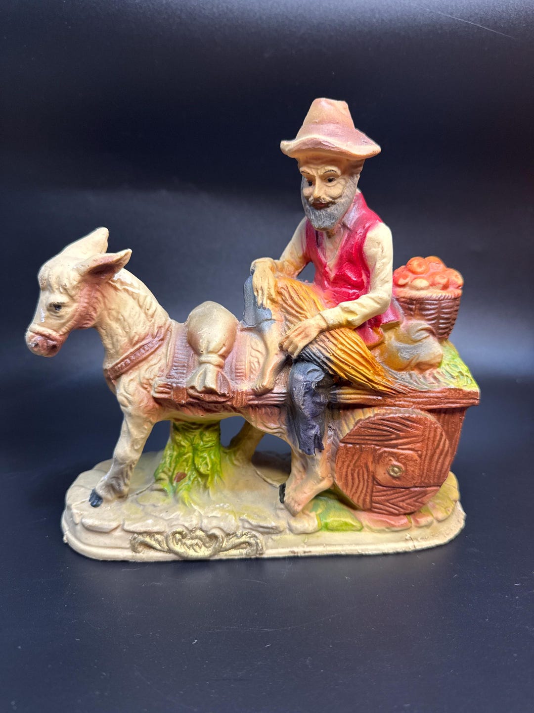 Vintage Grandfather Ride on Donkey Cart - Etsy