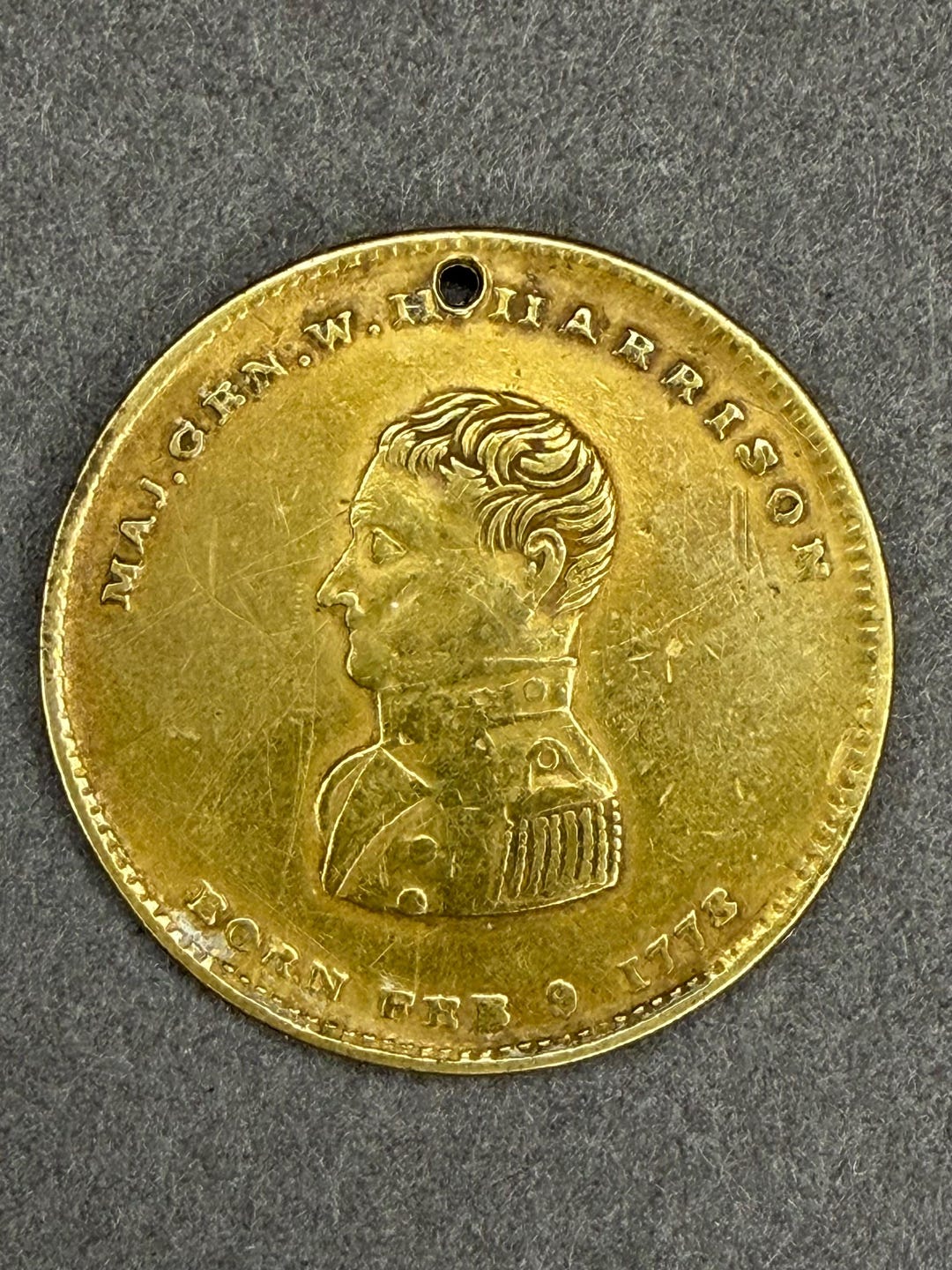 1840 Maj. Gen. Harrison “log Cabin & Hard Cider” Campaign Token/medal ...