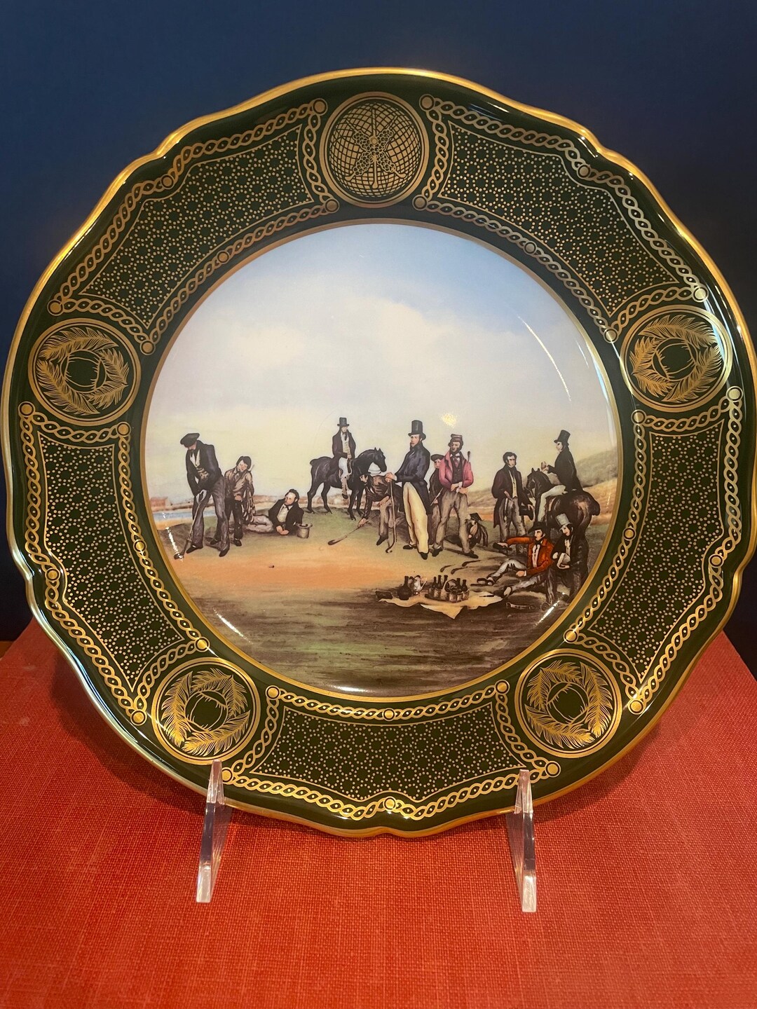 Limited Edition Spode "the Antique Golf Series" Plate No. 4, #79/2000 ...