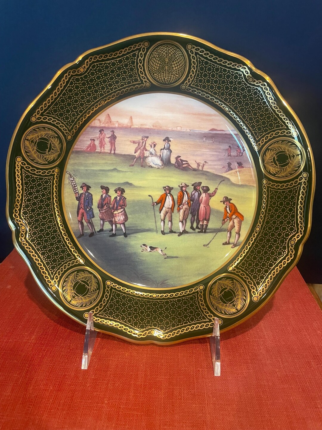 Limited Edition Spode "the Antique Golf Series" Plate No. 5, #443/2000 ...