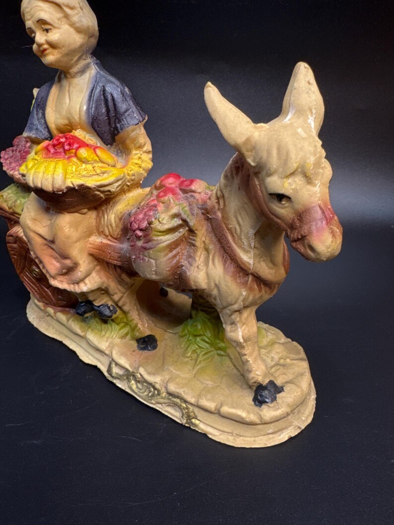 Vintage Grandmother Ride on Donkey Cart - Etsy